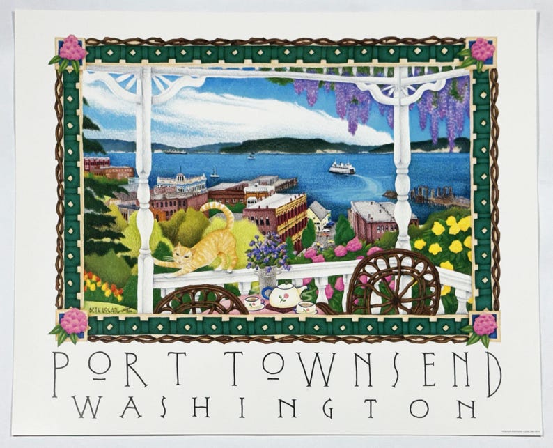 Port Townsend Washington Lithograph Print - Etsy