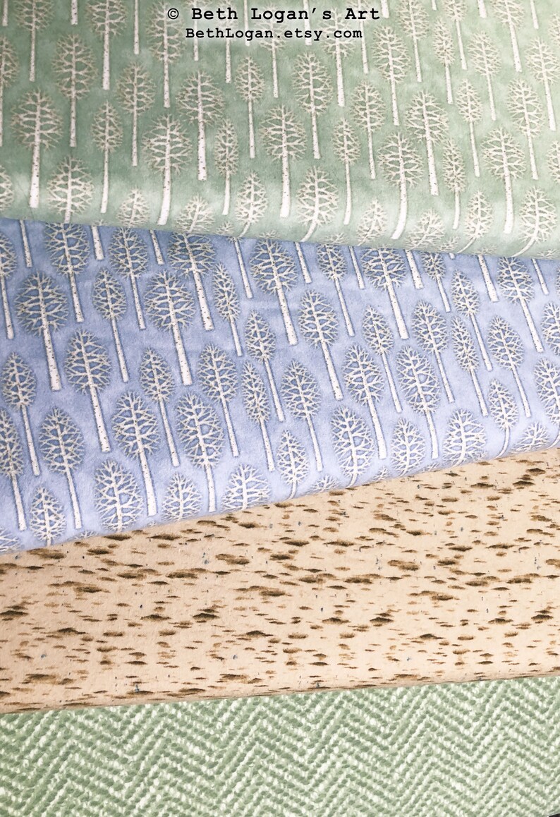 Snow Babies Coordinates Flannel Fabric by the Yard - Etsy