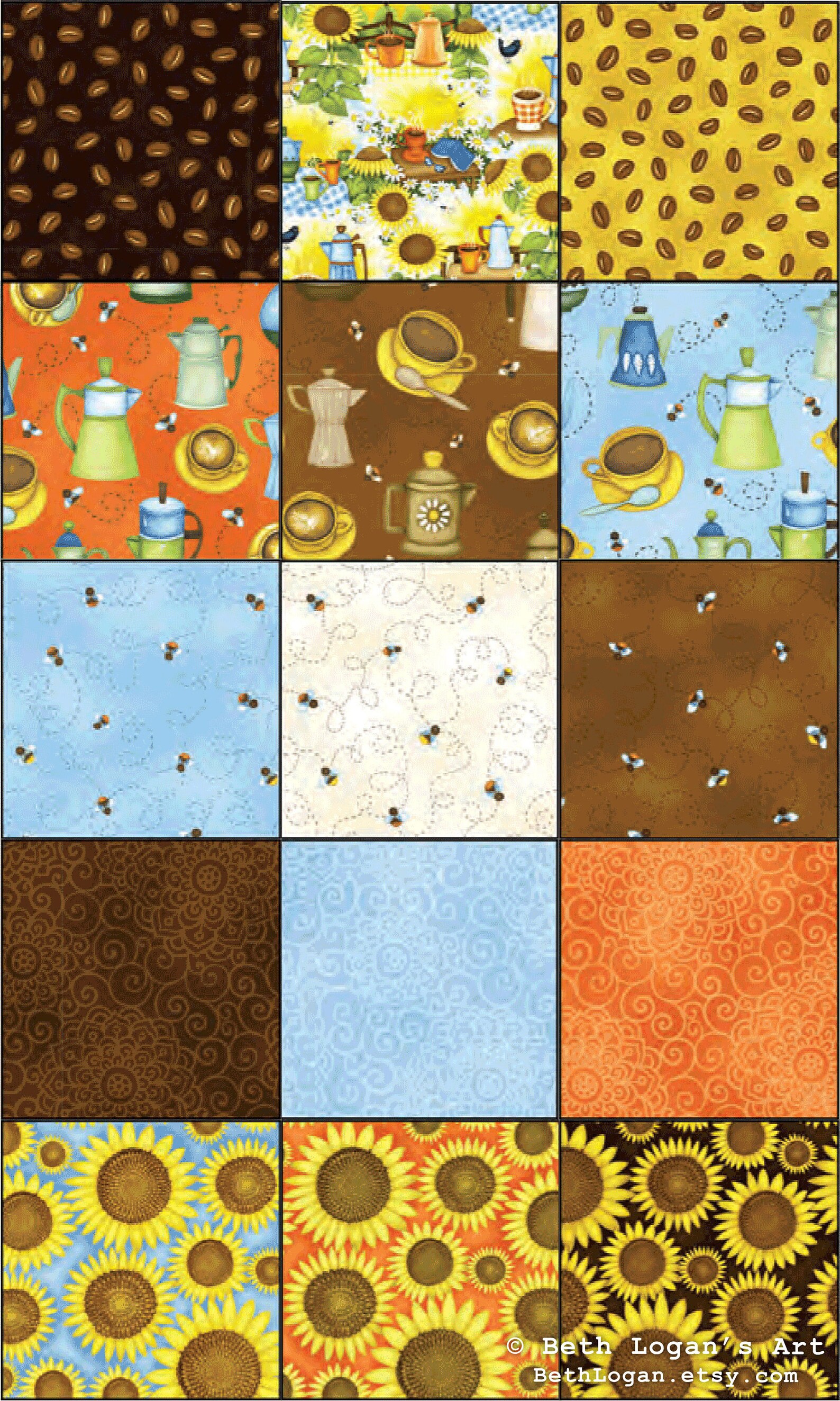 Good Morning Sunshine Scenic - Cotton Fabric by the Yard - Etsy