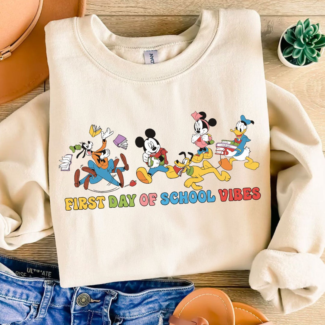 Mouse Happy First Day of School Png, Mickeyy Mouse Teacher Png, Retro ...