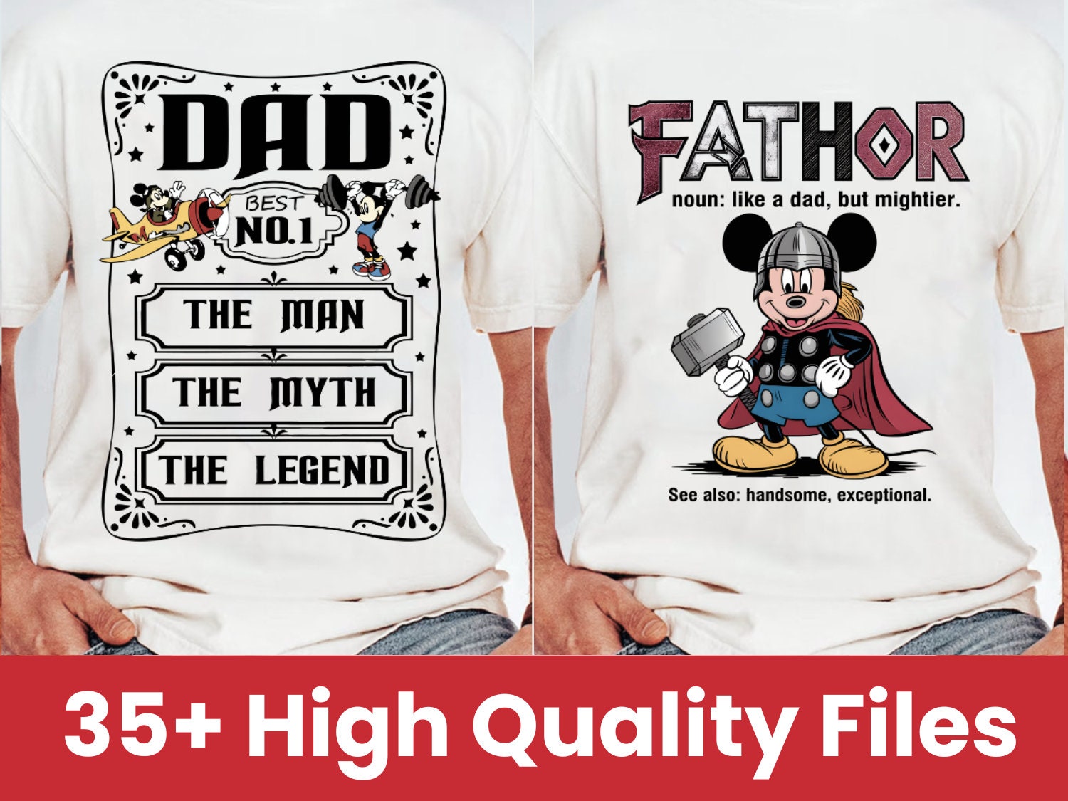 Fathers Day Mouse Bundle, Father's Day Bundle, Mouse Cartoon Dad Bundle ...