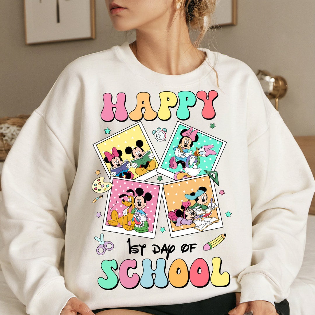 Mickeyy Mouse 1st Day of School Png, Minniee Mouse Teacher Png, First ...