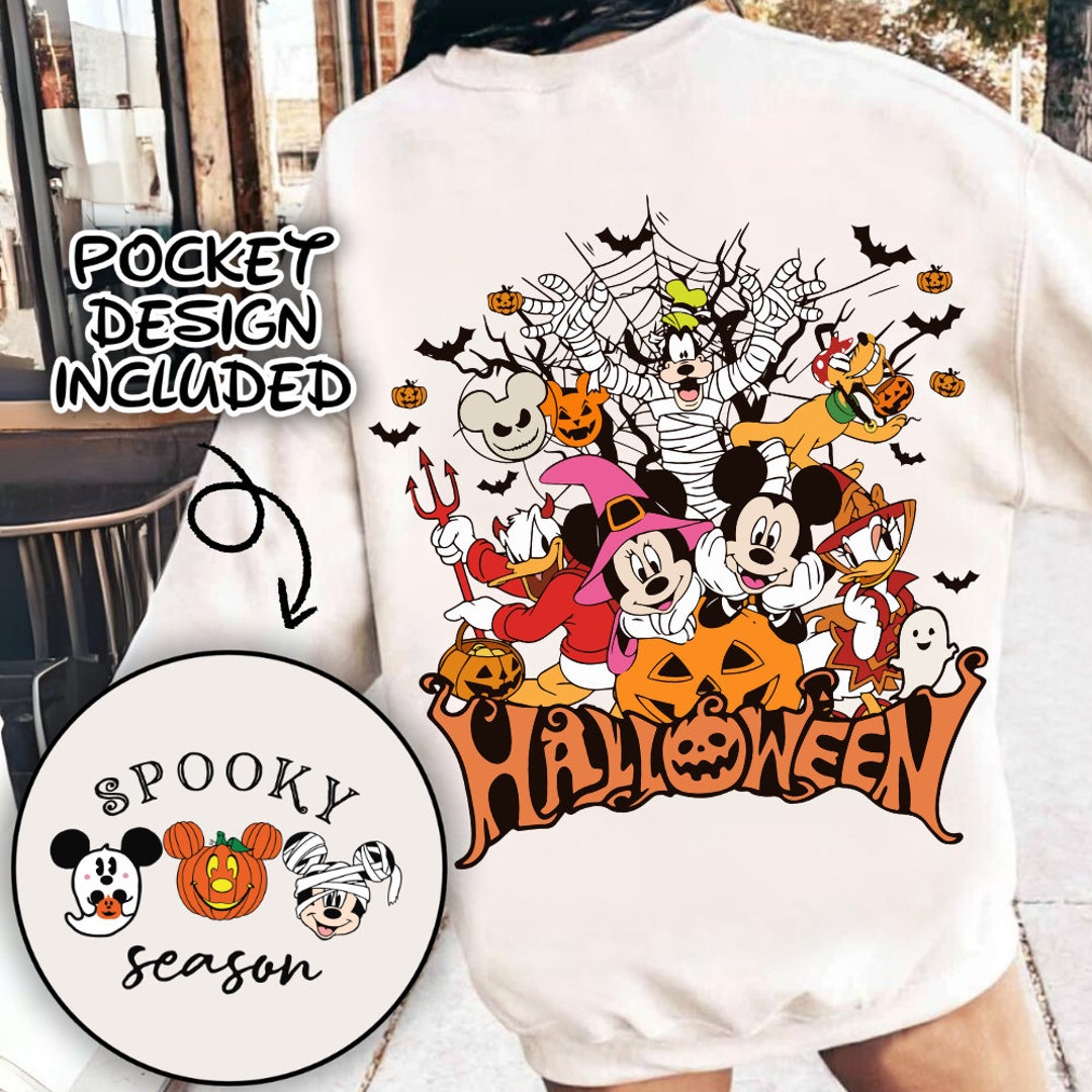 Retro Micey Mouse and Friends Halloween Spooku Season Png, Trendy Micey ...
