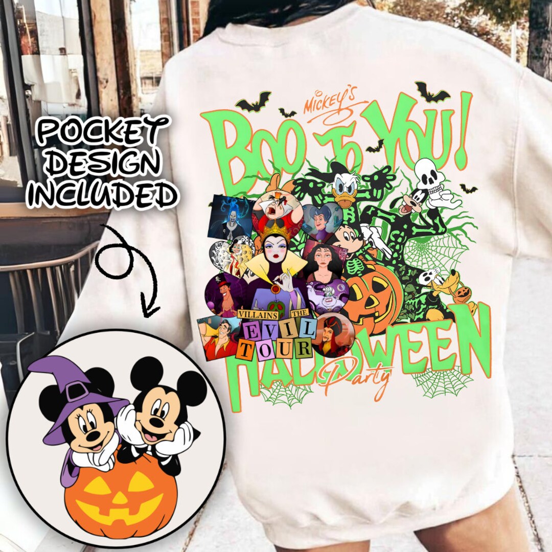 Retro Mouse Happy Boo to You Halloween Png, Trendy Micey Mouse ...