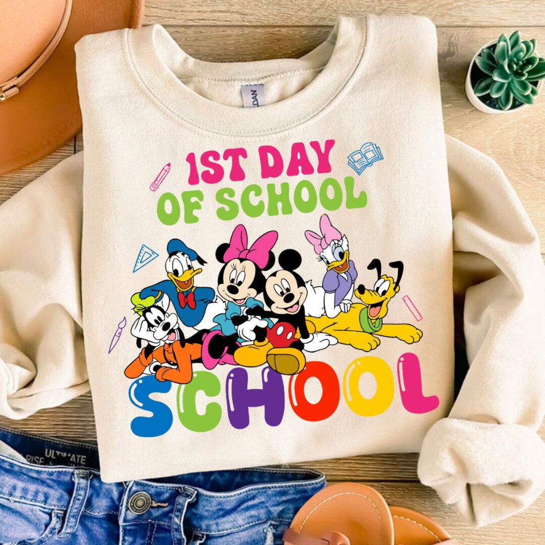 Mouse Happy First Day of School Png, Mickeyy Mouse Teacher Png, First ...