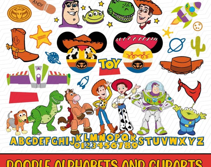 Printable Toy Story Alphabet / Instant Download/ Printable Design ...