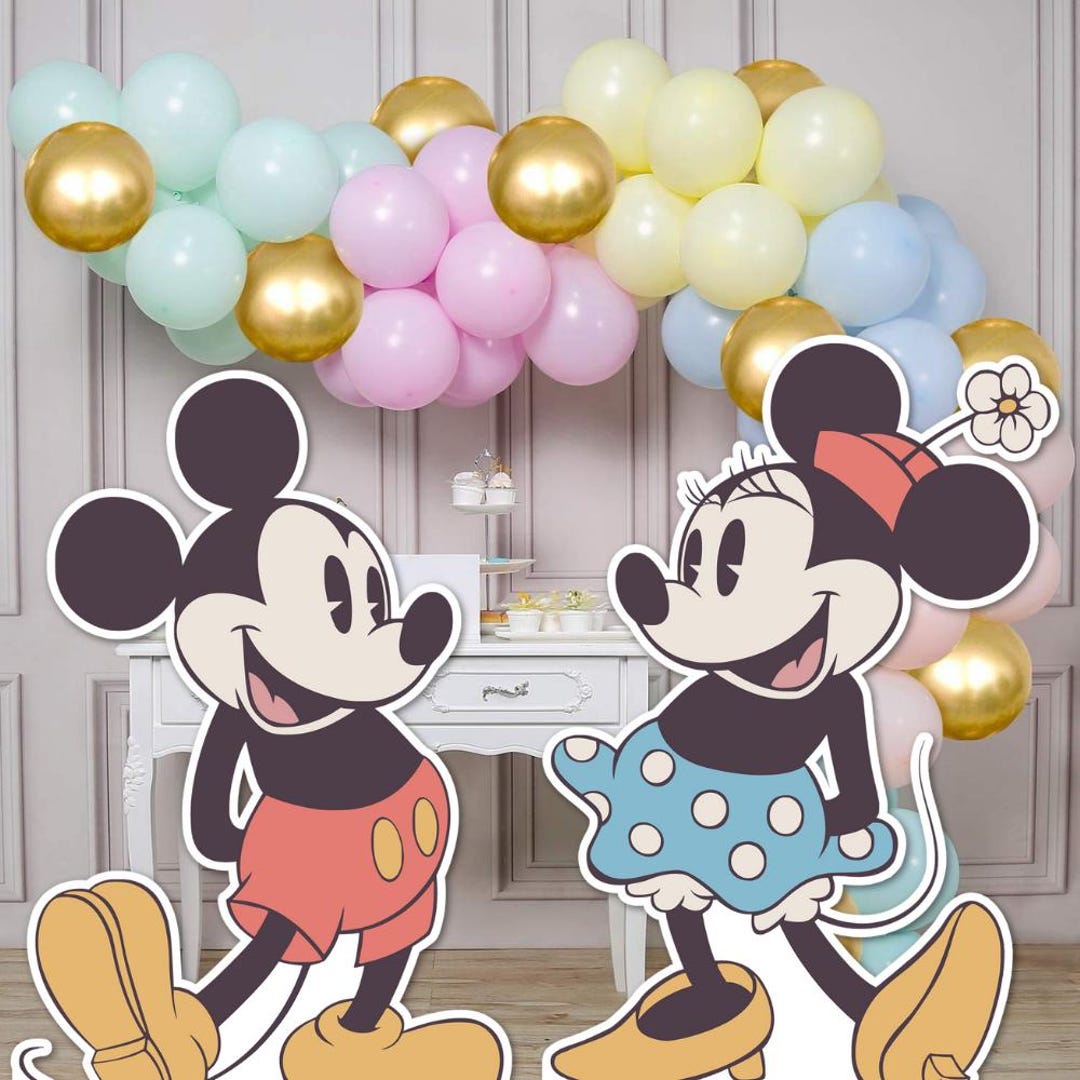 Printable Mikey & Mini Cutout, Diseyland Birthday Party Stand up Prop ...