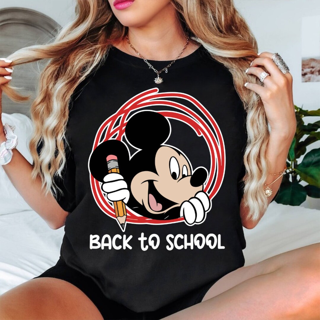 Mickeyy Mouse Back to School Png, Mickeyy Mouse Teacher Png, First Day ...