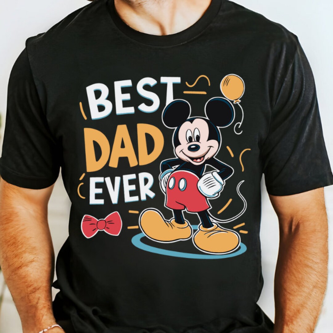 Best Dad Ever Png, Father's Day Png, Mouse Dad Shirt, Gift for Dad Png ...