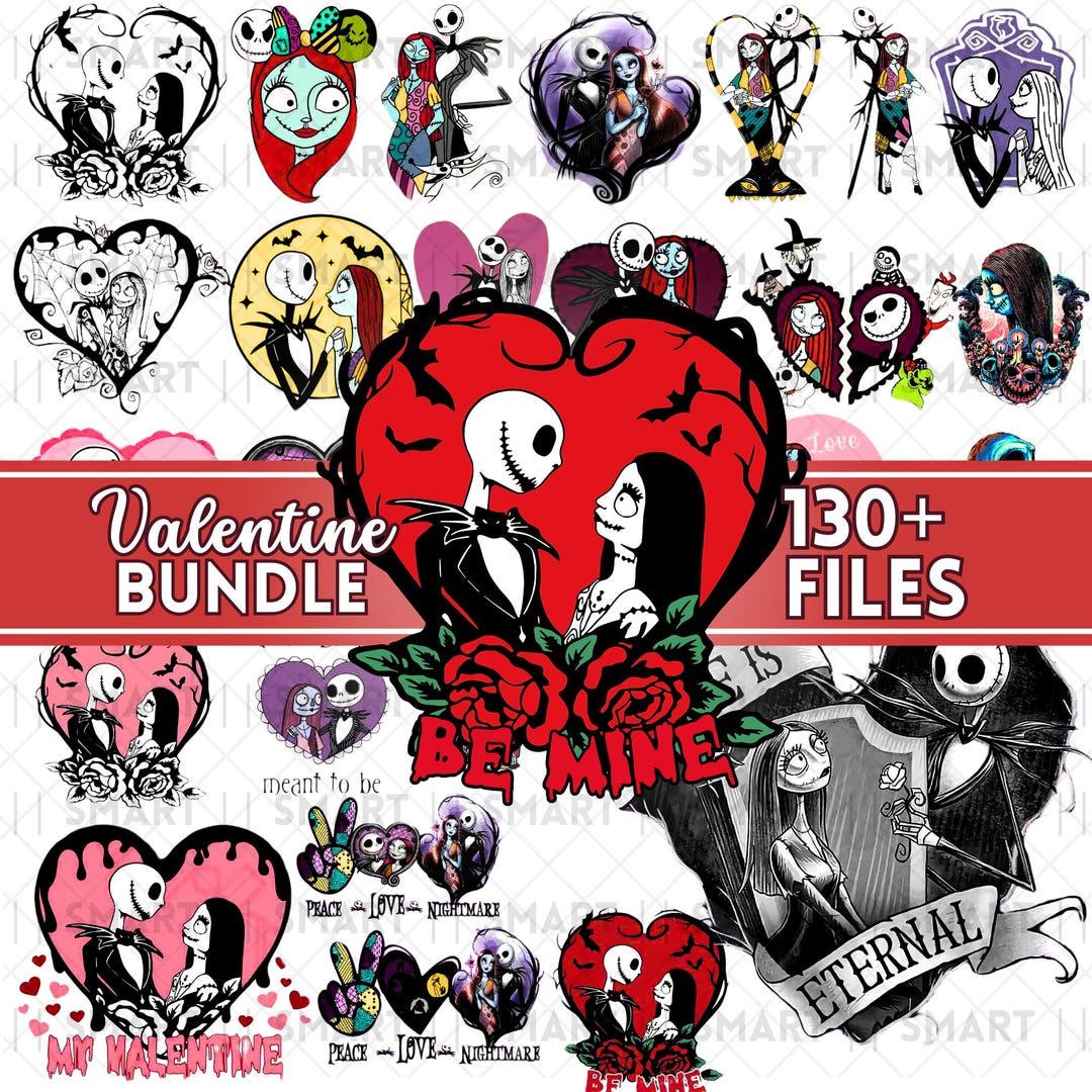 Nightmare Christmas Valentine Png Bundle, Be My Valentine Png, Killer ...