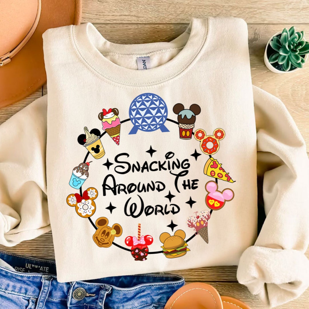 Mouse Snacking Around the World Svg, Snackgoal Svg, Mickeyy Mouse and ...