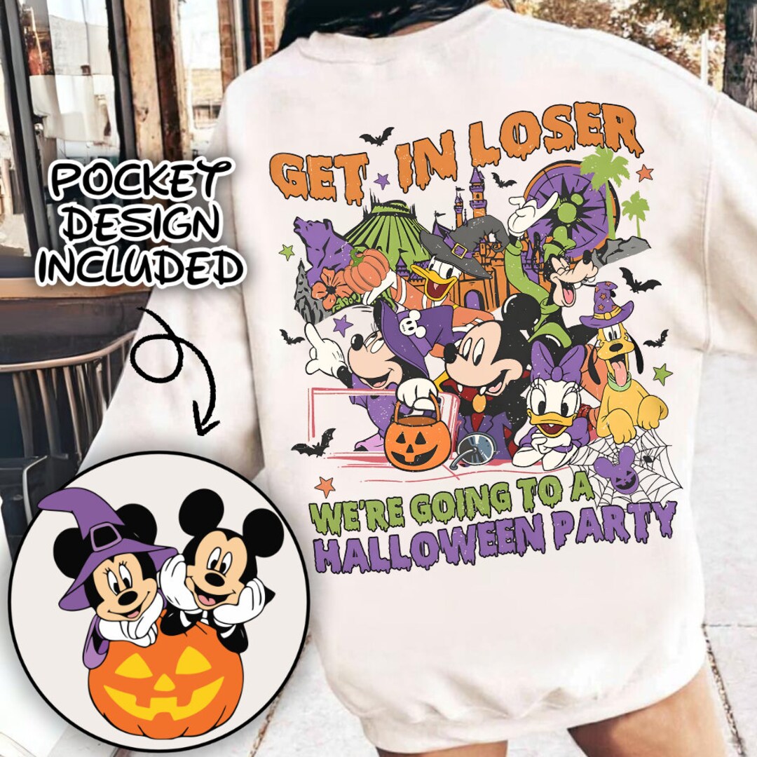 Retro Mouse Halloween Get in Losers We're Going to a Halloween Pary Png ...
