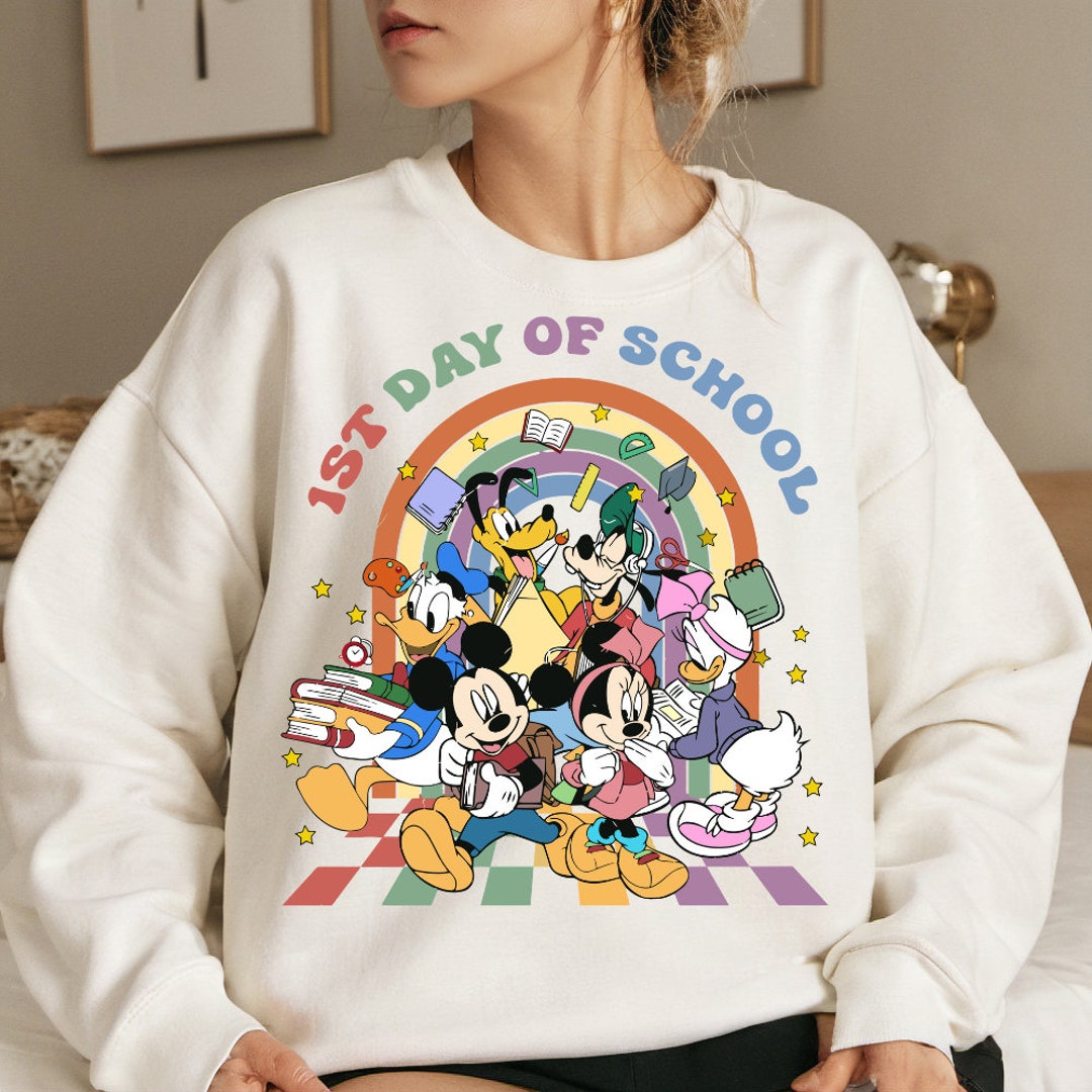 Mickeyy Mouse 1st Day of School Png, Mouse Teacher Png, First Day of ...