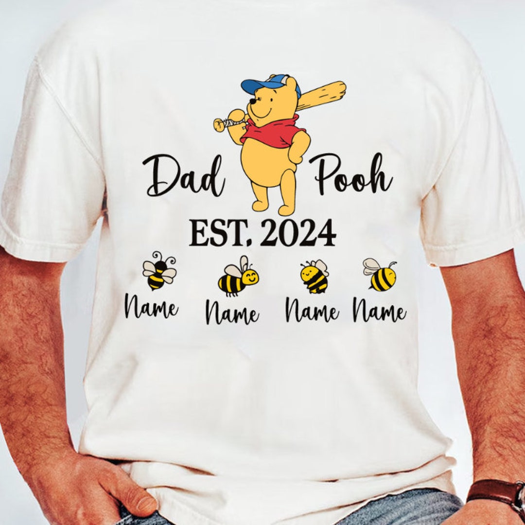 Best Dad Png, Father's Day Png, Yellow Honey Bear Dad Shirt, Gift for ...