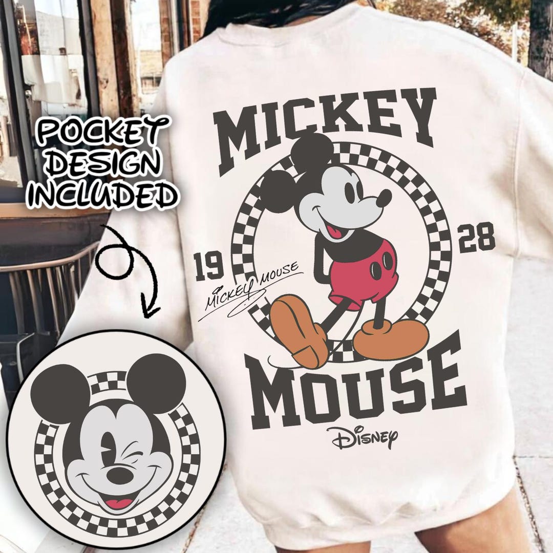 Retro Mikey Mouse Checkered Png, Mouse and Friends Png , Mouse and ...