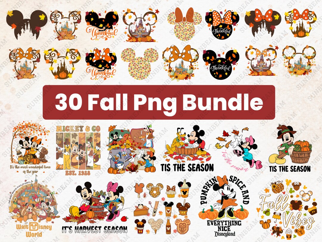 Mickeyy Mouse Fall Bundle , Mouse Tis the Season, Pumpkin Spice Svg ...