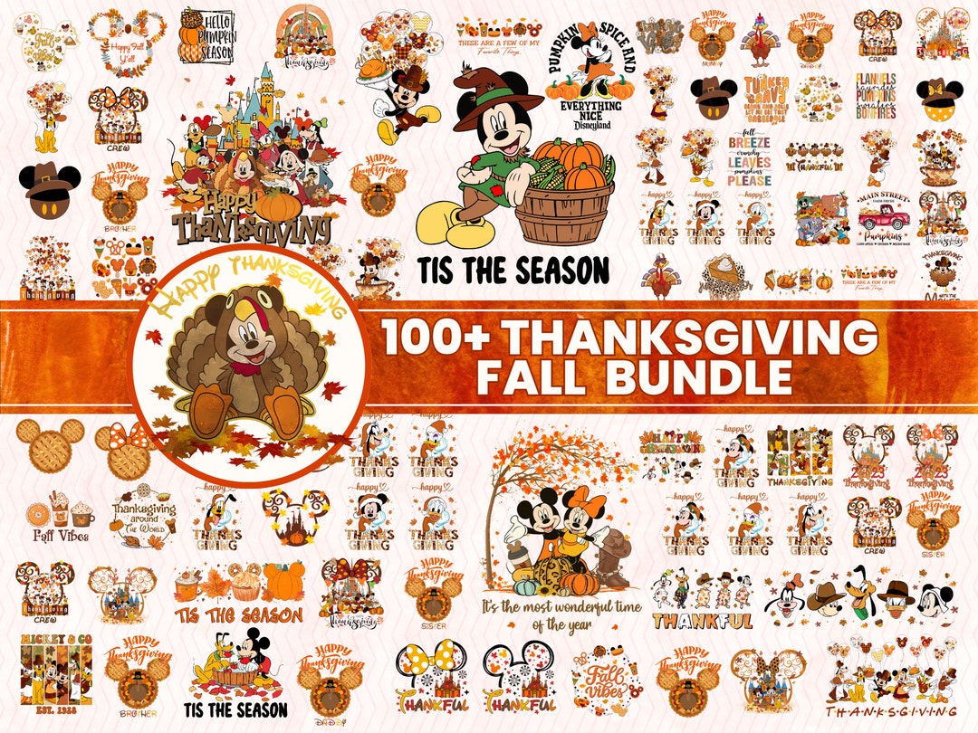 100+ Mickeyy Mouse Fall Thanksgiving Bundle , Tis the Season, Mouse ...