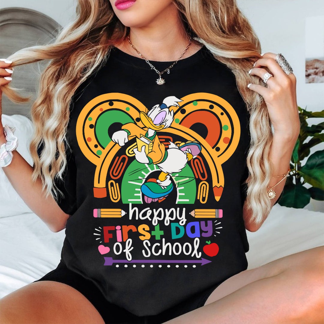 Mouse Happy First Day of School Png, Mickeyy Minniee Png, First Day of ...