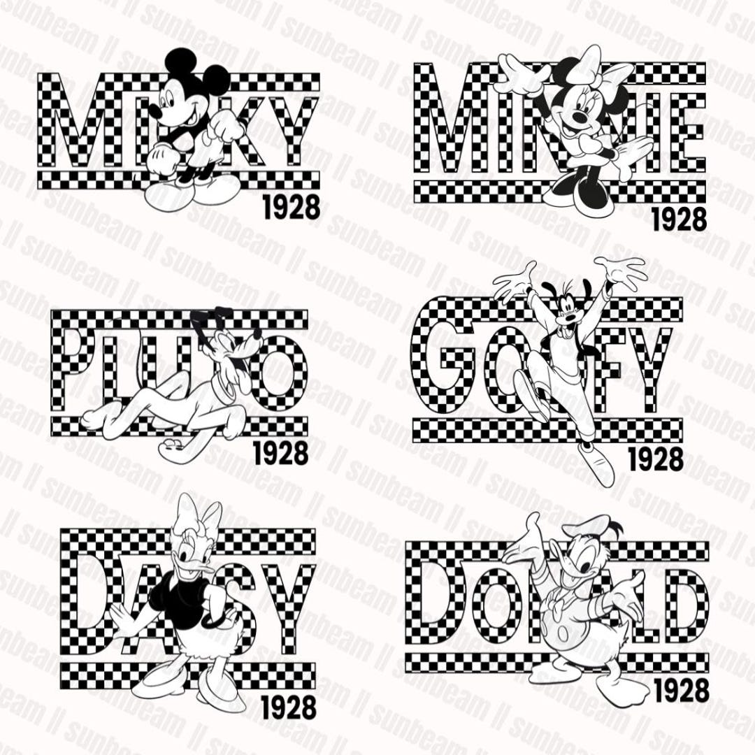 Retro Checkered Micey and Friends Png Movie, Mouse and Friends ...