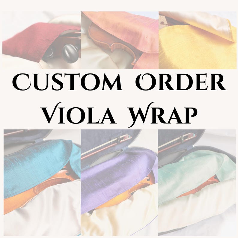 Viola Wrap, Custom, Made to Order! | Handmade Instrument Bag, Pick Your ...