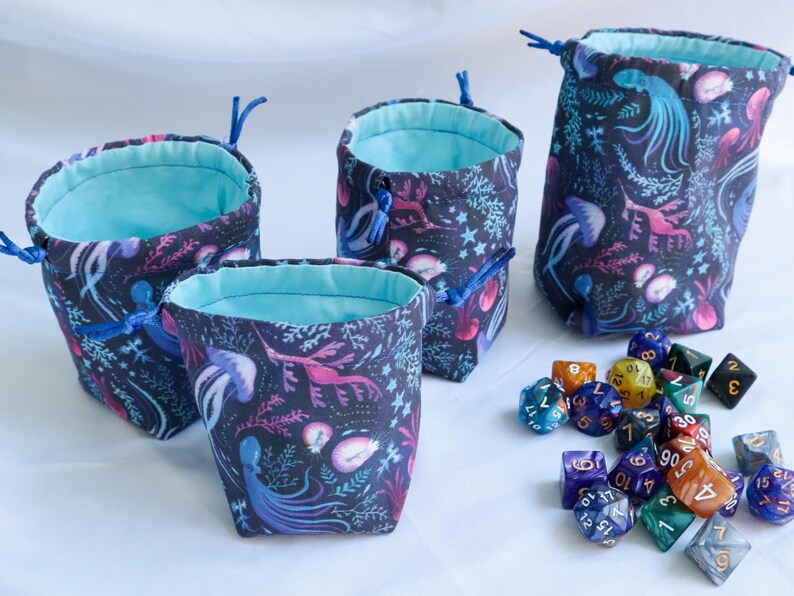 Underwater Sea Creatures Bag, Multiple Sizes Small, Medium, and Large ...