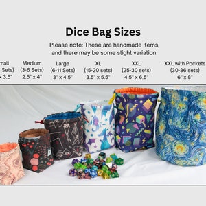 Adventure Map Dice Bag, Multiple Sizes | Small, Medium and Large Bags ...