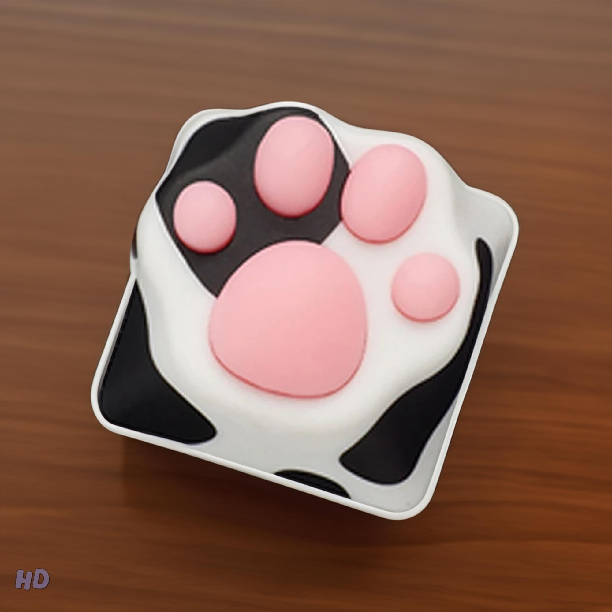 Cute Kitty Paw Keycap Handmade Artisan Keycap | Keycap | Cute Keycaps ...