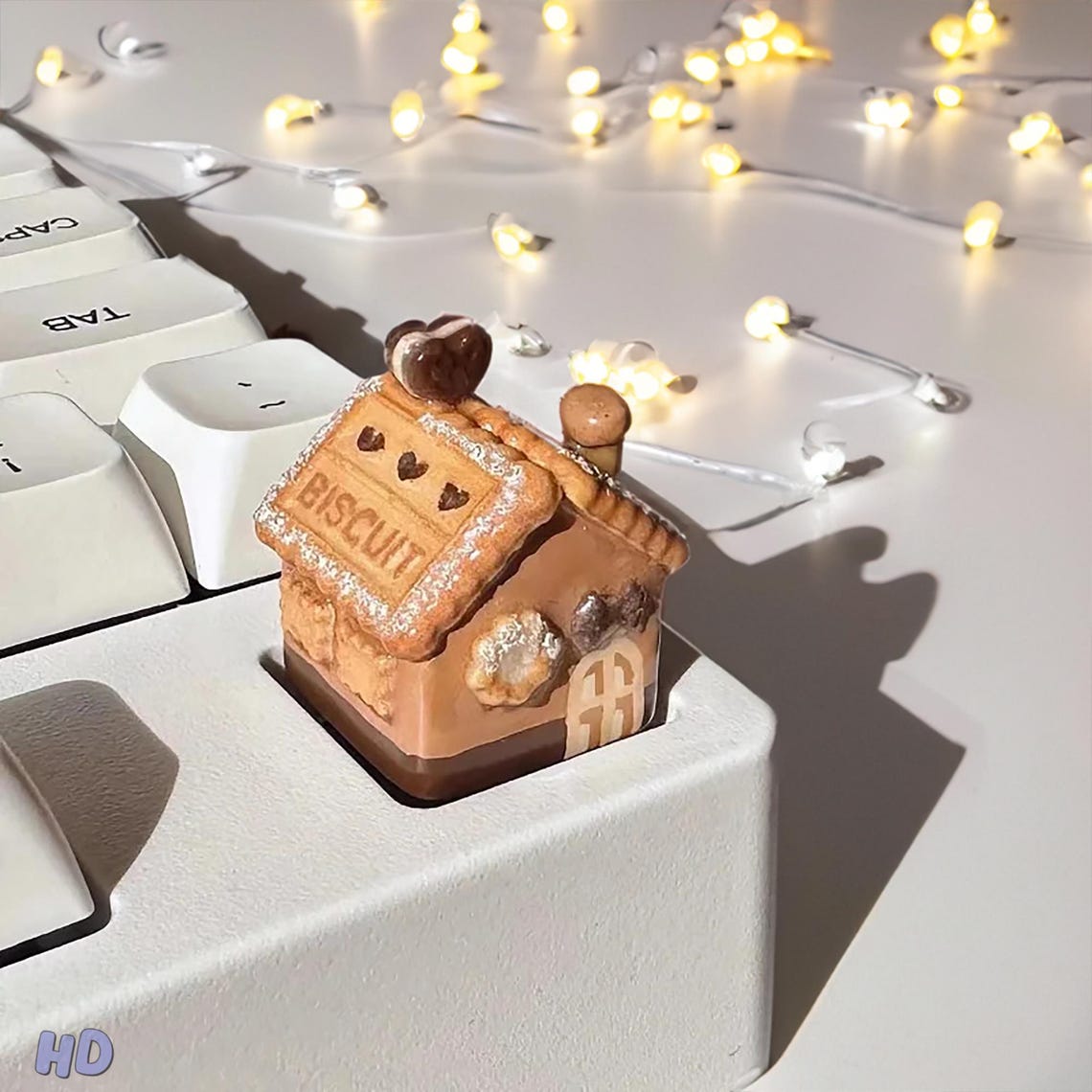 Cute Biscuit House, Key Cap Handmade Artisan Keycap Keycap Cute Keycaps ...