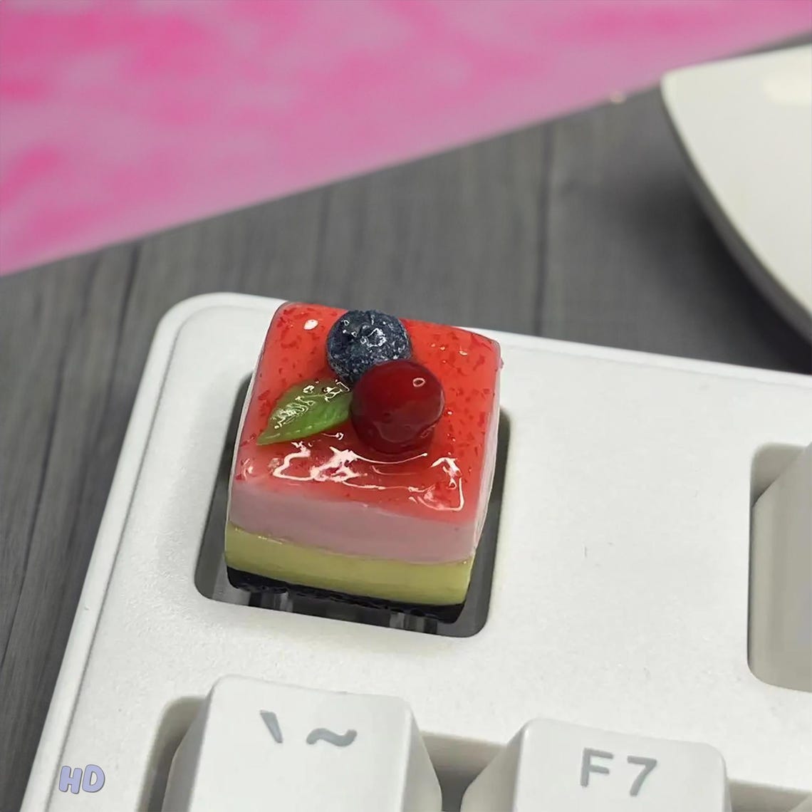 Cute Lifelike Gourmet Cake Keycaps Handmade Artisan Keycap Keycap Cute ...