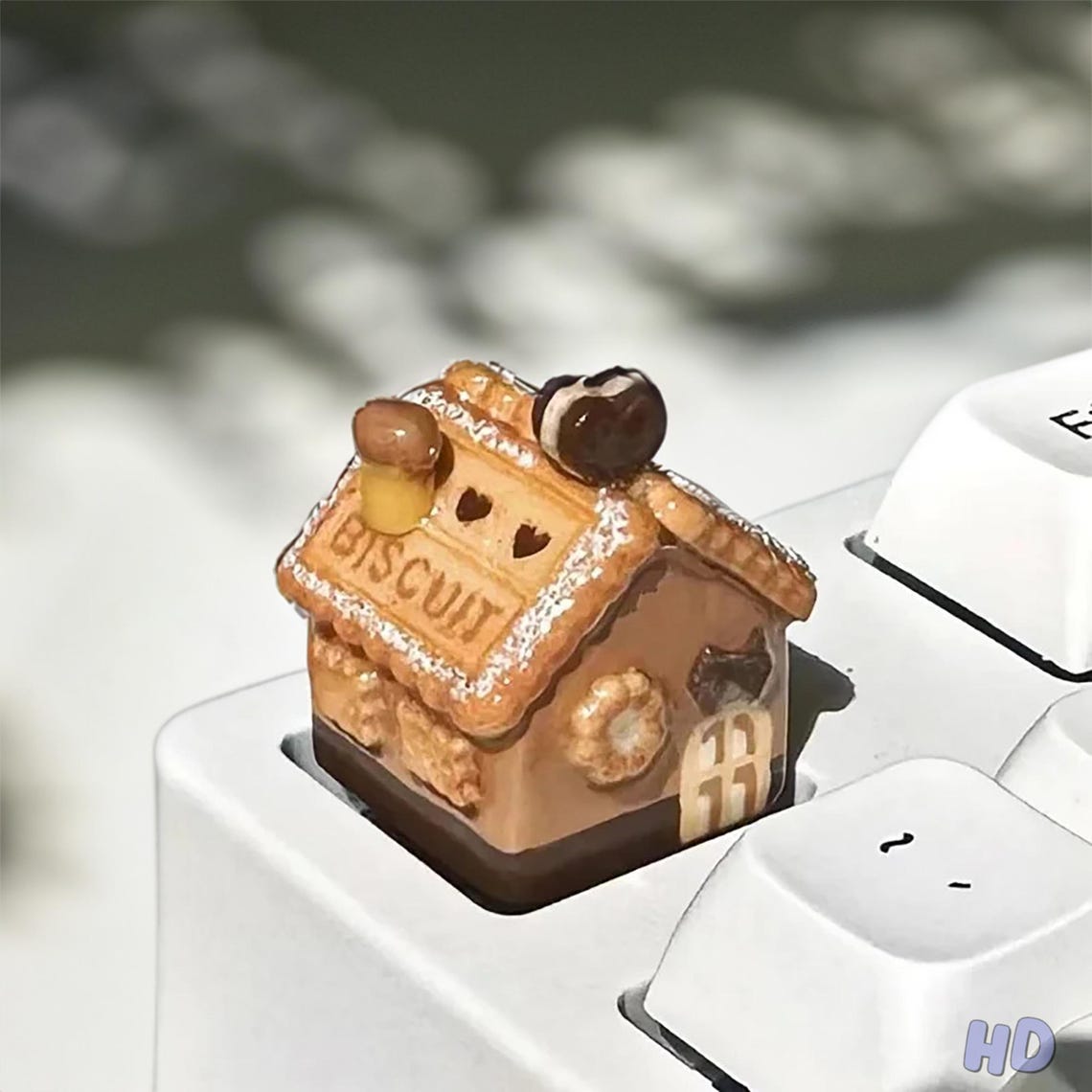 Cute Biscuit House, Key Cap Handmade Artisan Keycap Keycap Cute Keycaps ...