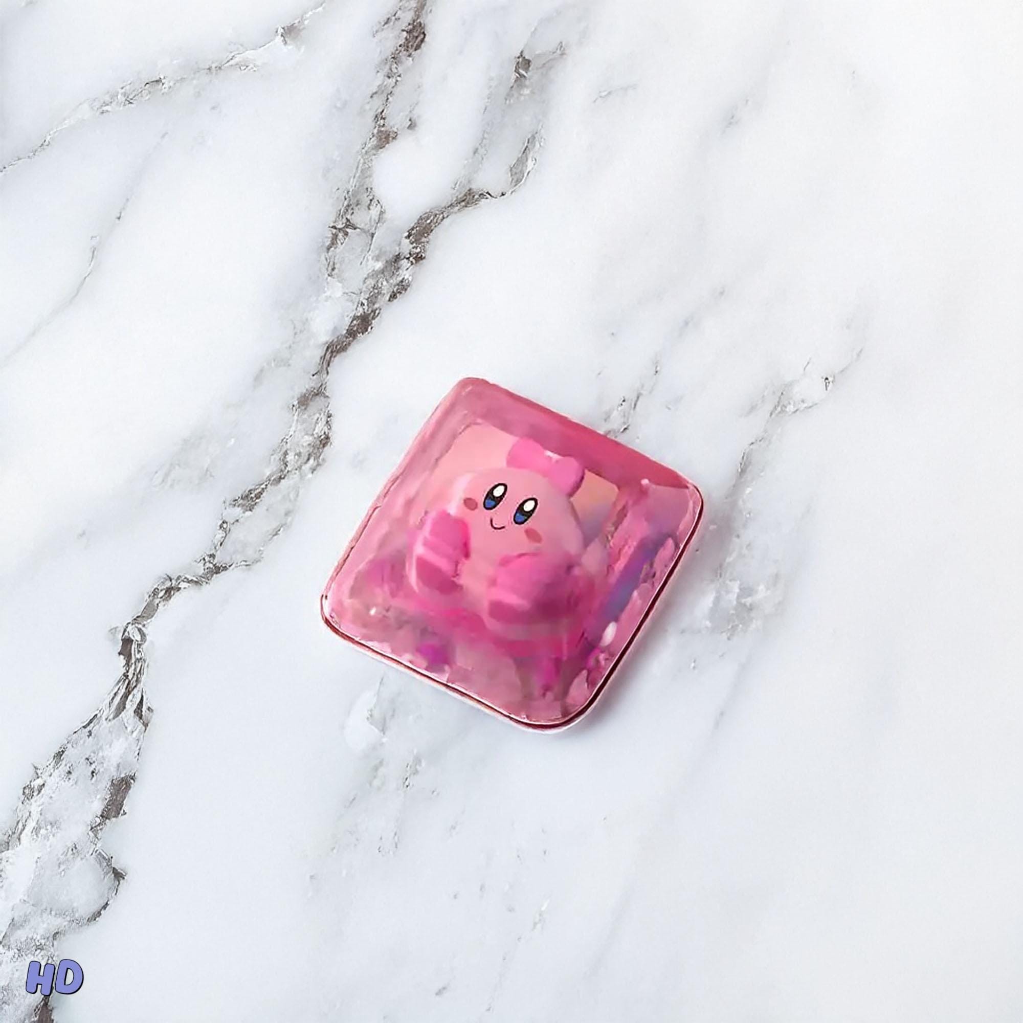 Floating Kirby Resin Collection Handmade Artisan Keycap | Keycap | Cute ...