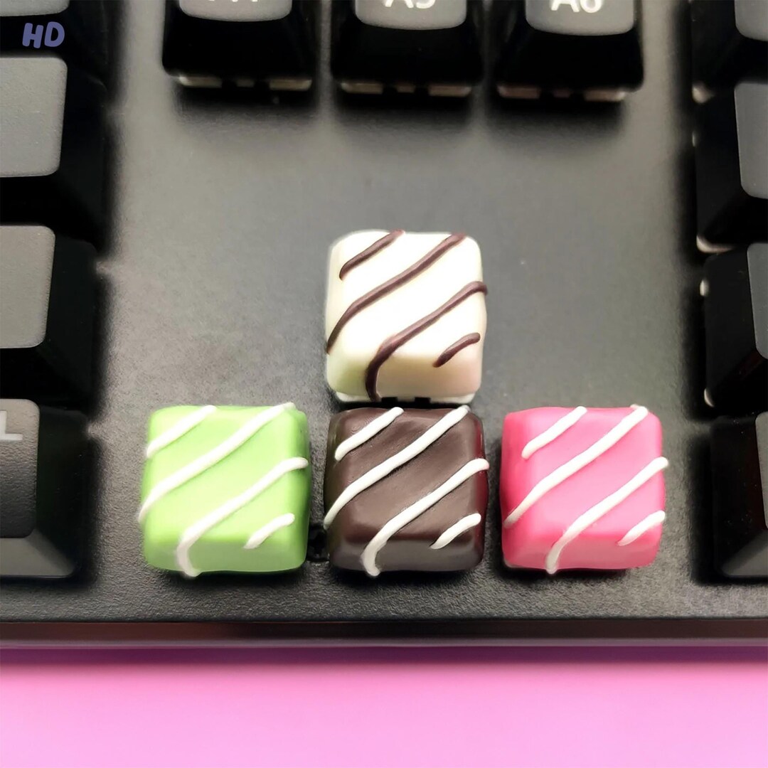 Cute Fudge Chocolates Key Cap Collection Handmade Artisan Keycap ...