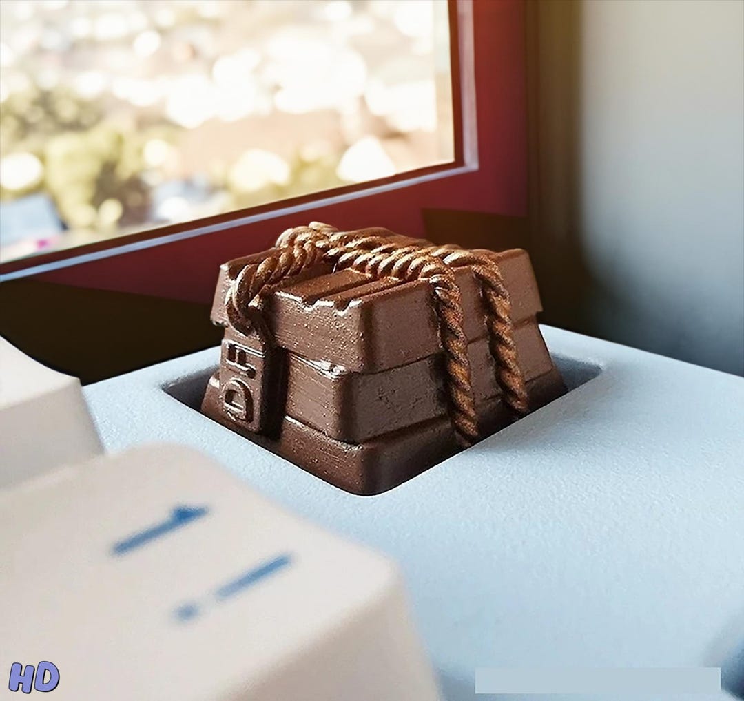 Cute Chocolate, Waffle and Cookie Key Cap Handmade Artisan Keycap ...