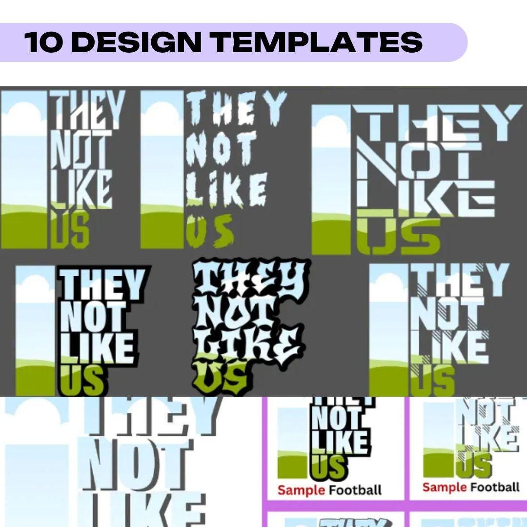 They Not Like Us Canva Editable Design, Drag and Drop Your Design, They ...