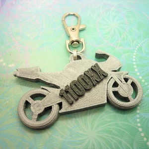3D Printed Motorbike Key Chain - School Bag Identity Tag - Etsy
