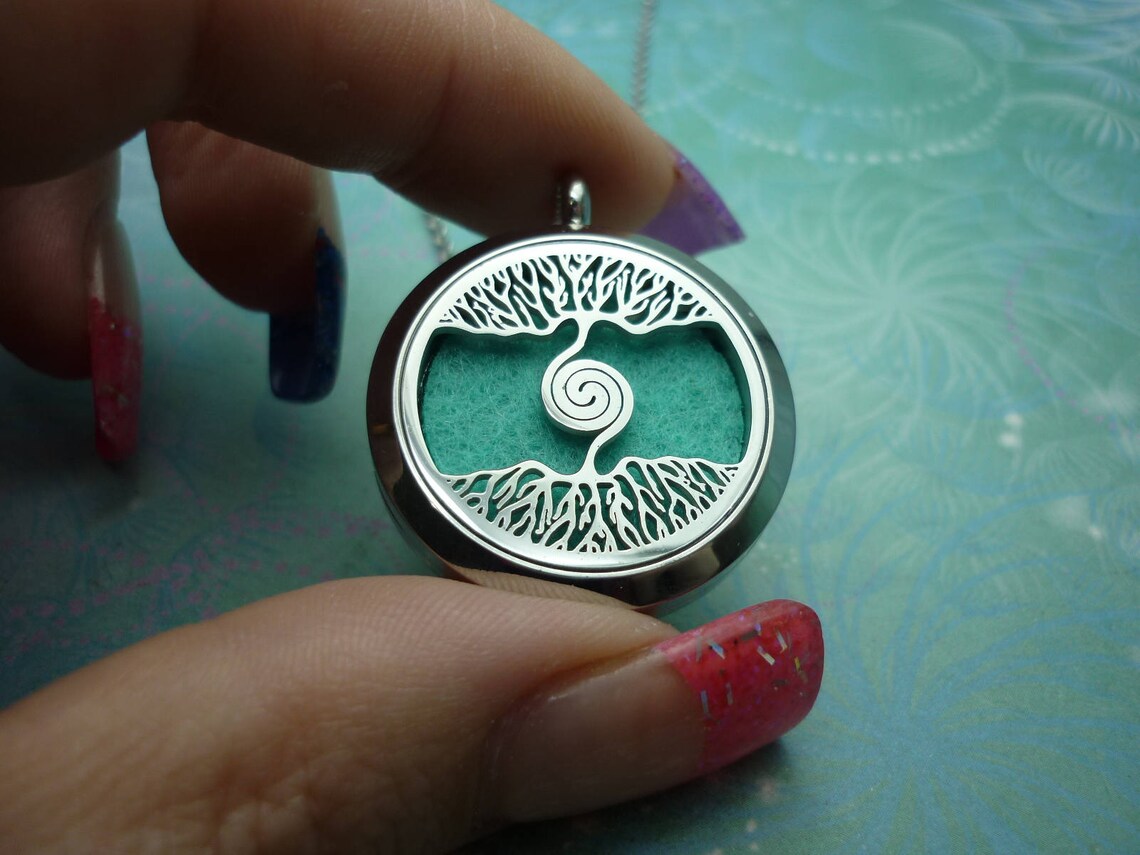 Soul Tree Aromatherapy Locket Stainless Steel Essential | Etsy