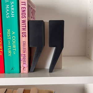 QUOTE MARK BOOKENDS | Book Swag | Library | Book Gift | Grammer | 3D ...