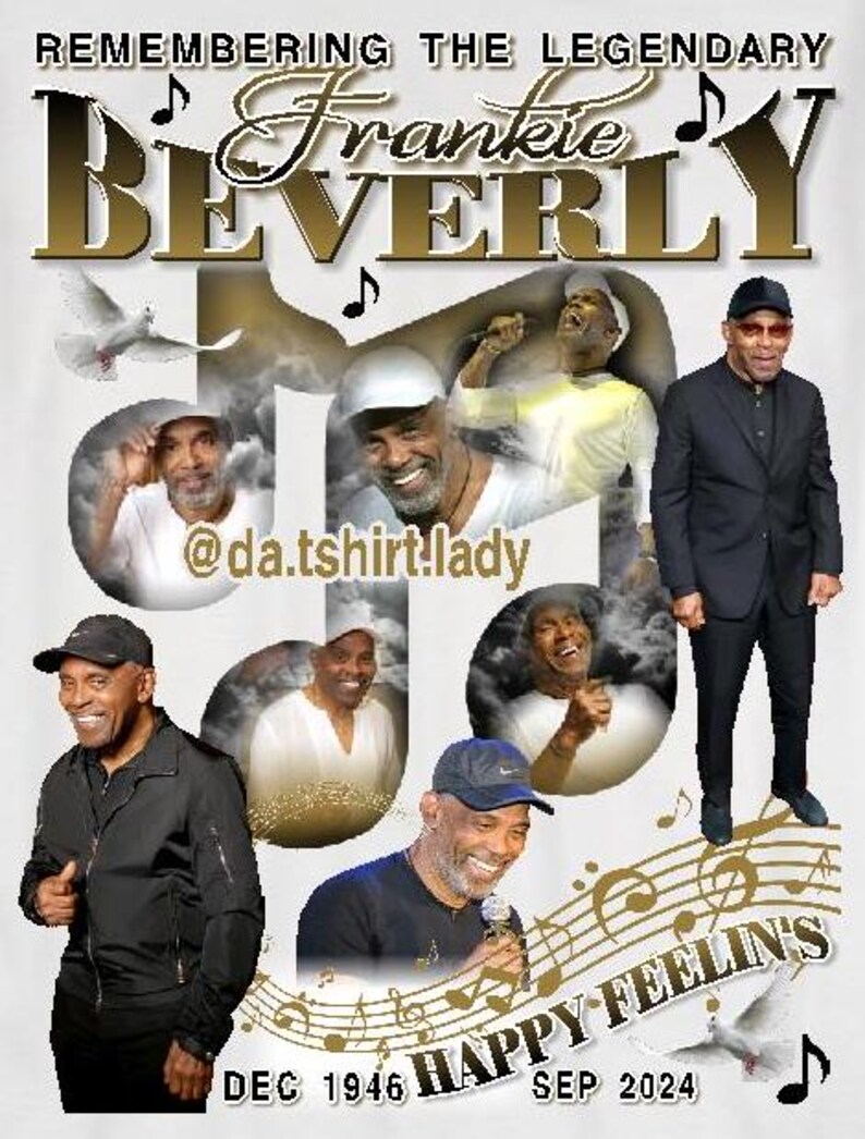 Frankie Beverly Shirt - Happy Feelin's - Etsy