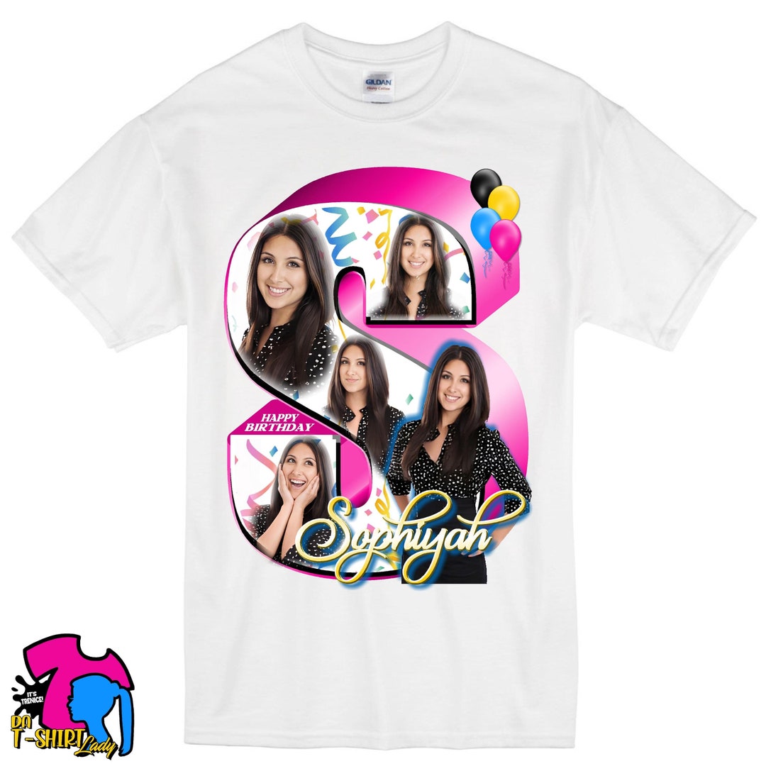 Custom Photo Letter Shirts - Etsy