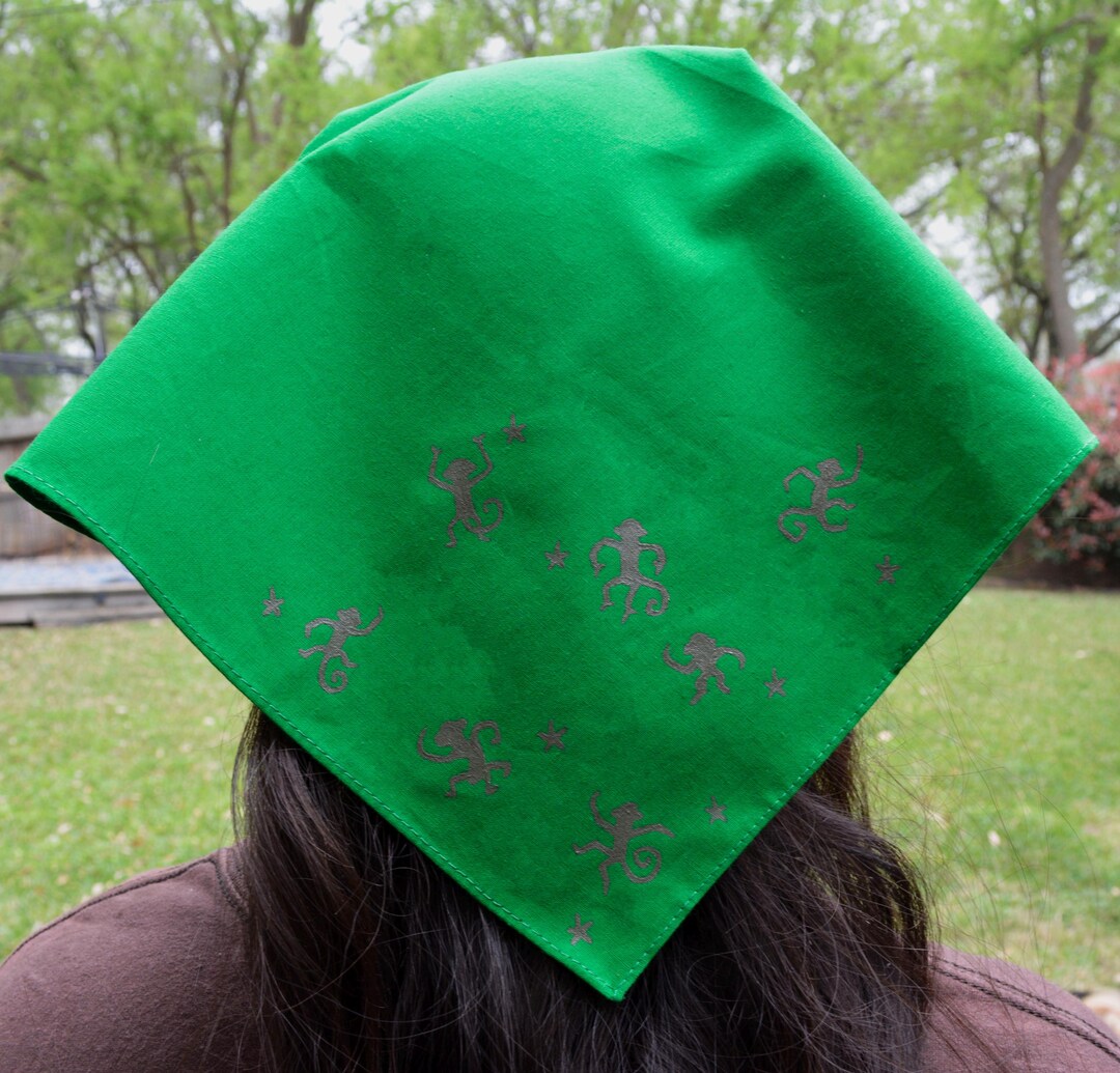 Monkey Bandana | Primate Themed Bandana, Barrel of Monkeys, Animal Hair ...