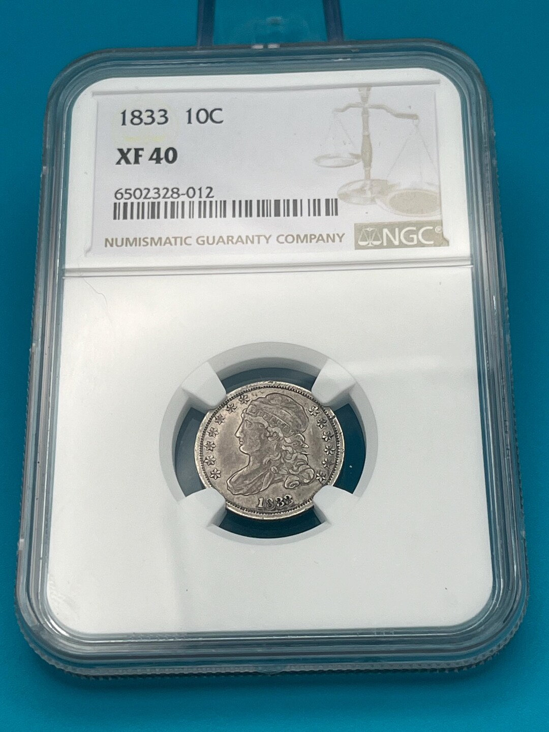 1833 Capped Bust Dime NGC XF40 - Etsy