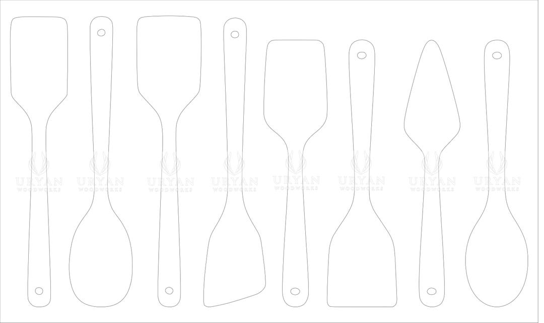 Spatula Carving Template Pack – Vol.7 - Etsy