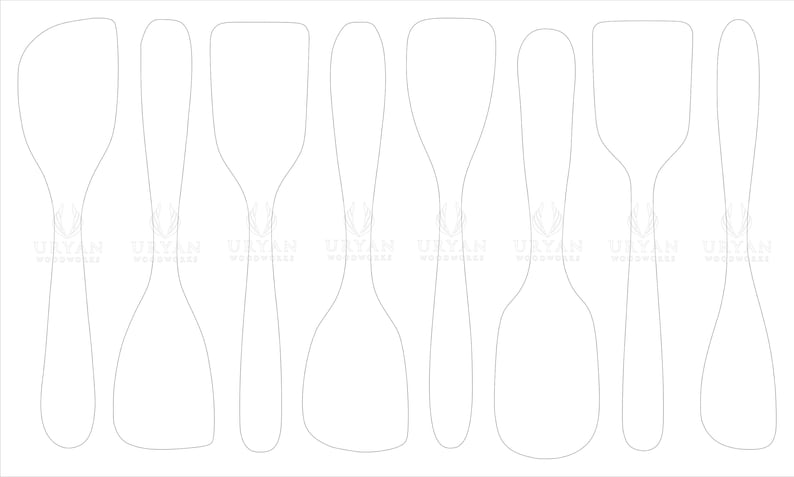 Spatula Carving Template Pack – Vol.4 - Etsy