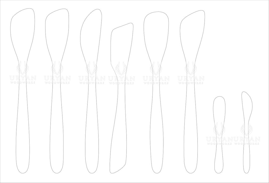 Spatula Carving Template Pack – Vol.1 - Etsy