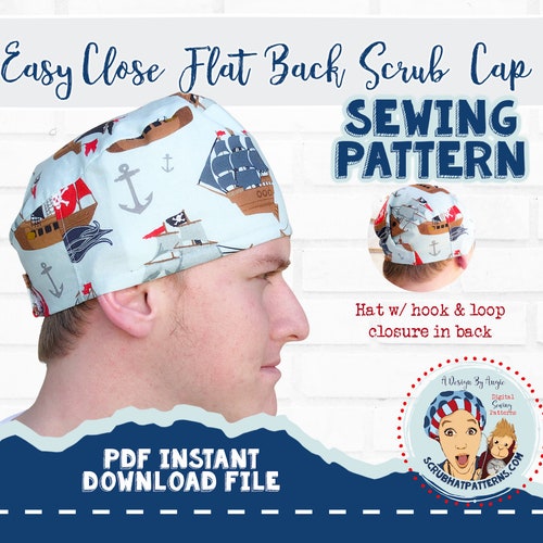 Surgical Cap Pattern Face Mask Sewing Tutorial DIY DOWNLOAD - Etsy