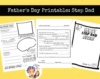Step Dad Coloring - Etsy