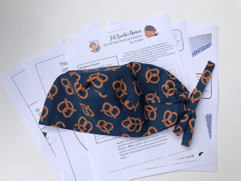 Scrub Hat Sewing Pattern 20 Pack DIY Downloadable PDF Sewing ...