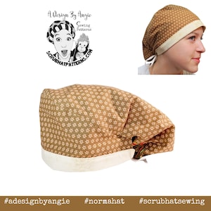 Ponytail Scrub Cap Pattern 6 Pack Sewing Pattern Bundle With High Bun ...