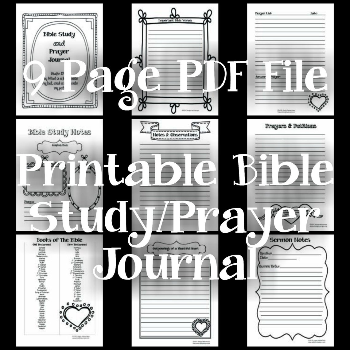 Soap Method Prayer Journal and Bible Study Printable Pdf - Etsy