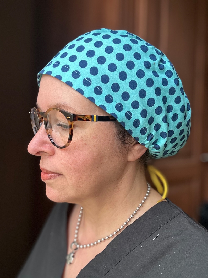 Surgical Cap Pattern for Women and Men Tieback Scrub Hat Printable ...